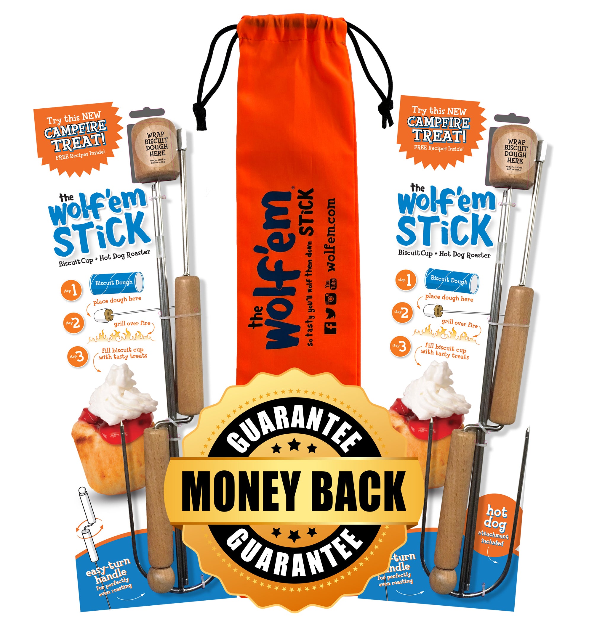 Wolf'em Stick - Ultimate Marshmallow, Hot Dog and Biscuit Roaster – The ...